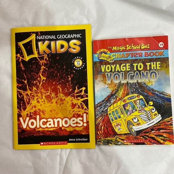 Scholastic | Toys | 2 Kids Books About Volcano Volcanoes Magic School ...